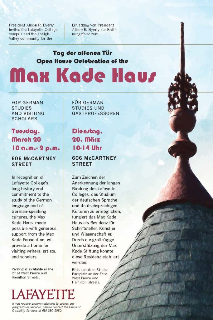 About the Max Kade Haus for German Studies & Visiting Scholars · Max ...